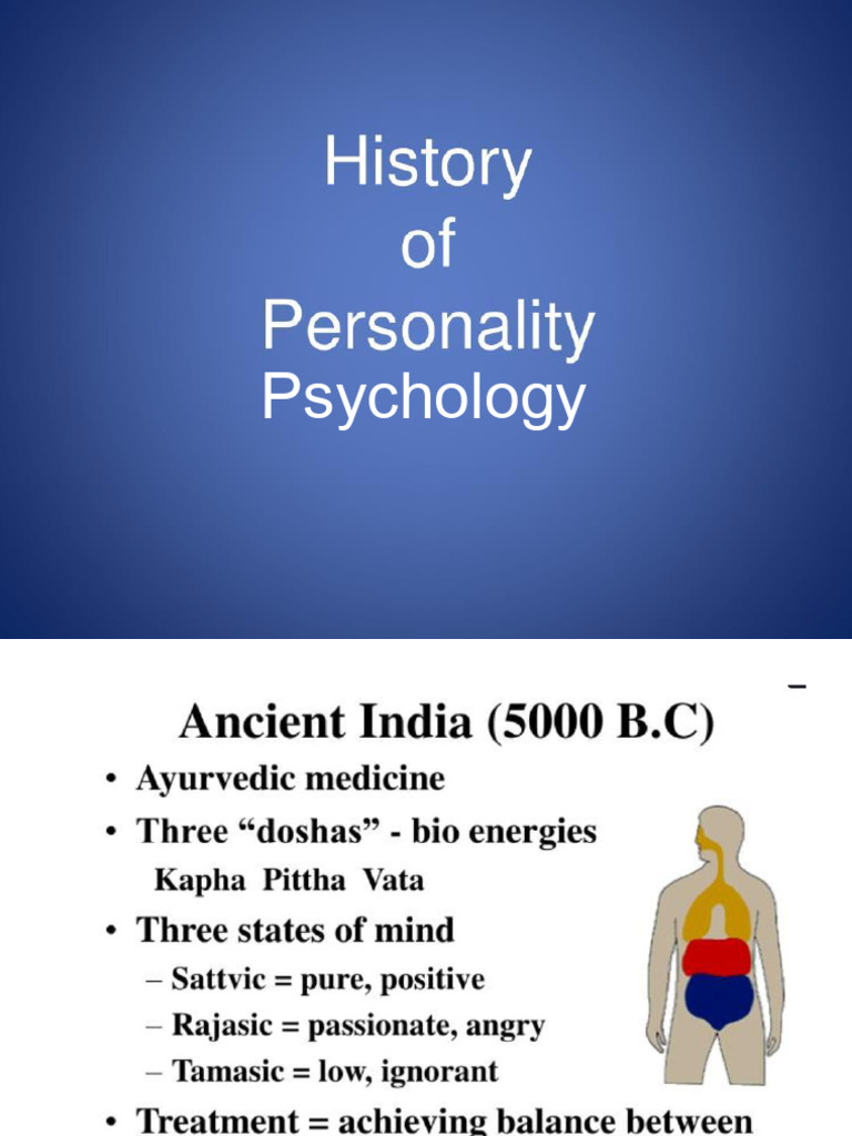 History of Personality Psychology | PDF
