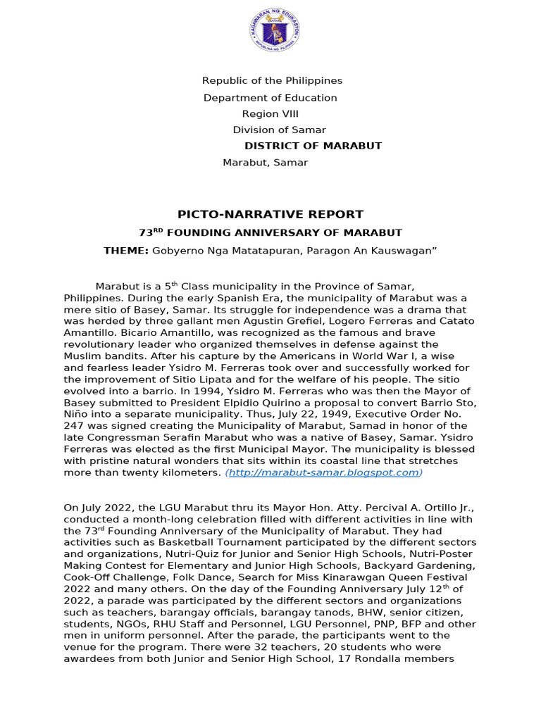 PICTO-NARRATIVE | PDF | Philippines