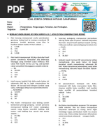 Soal Latihan Matematika Operasi Hitung Campuran Bilangan Bulat | PDF