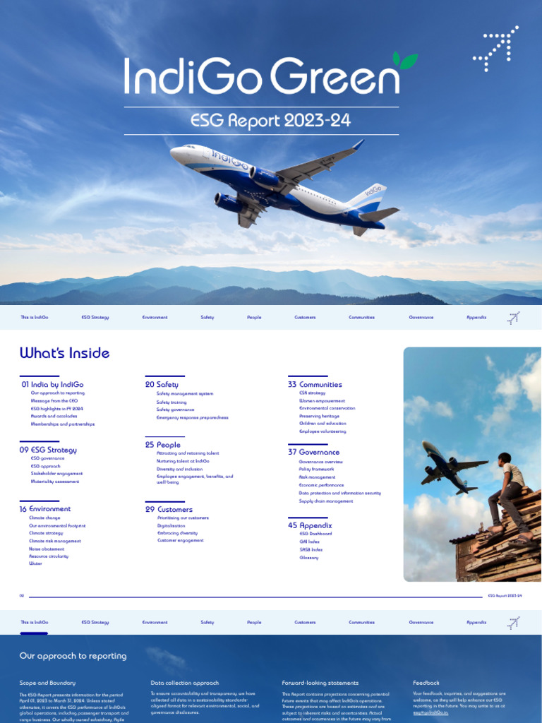 IndiGo ESG Report FY 2023-24 | PDF | Governance