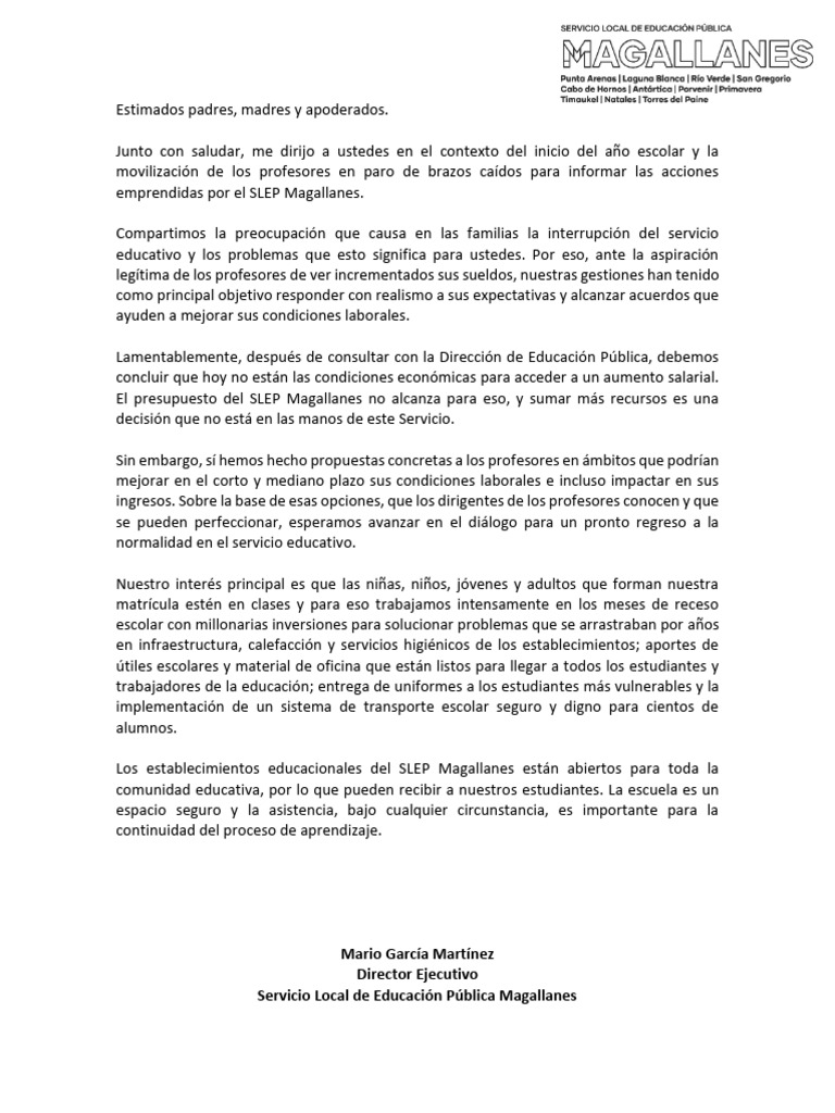 Carta Apoderados | PDF