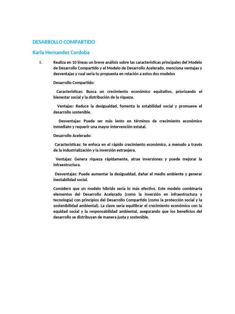Desarrollo Compartido | PDF
