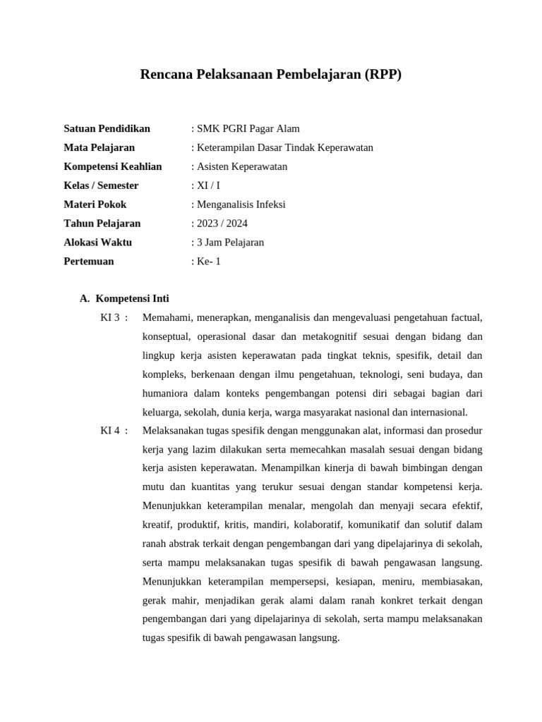 Rencana Pelaksanaan Pembelajaran IPPD XII | PDF