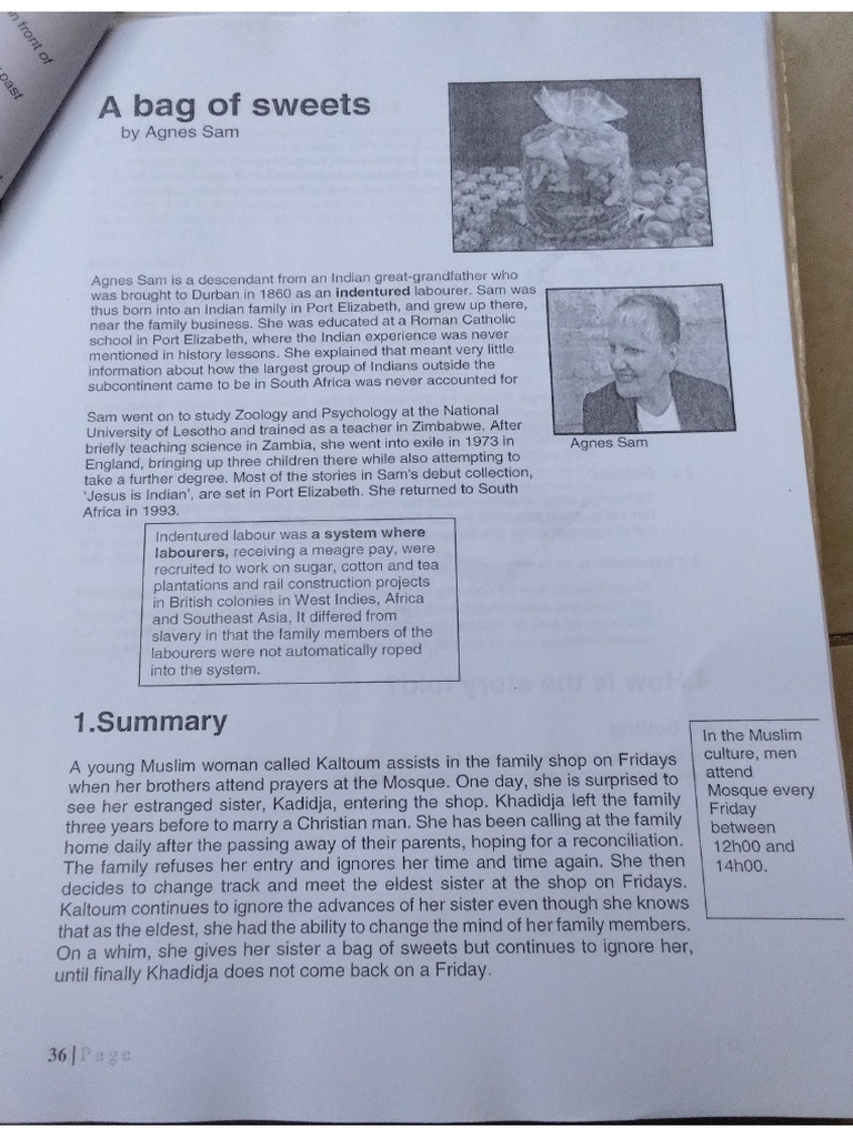 A Bag of Sweets Analysis | PDF