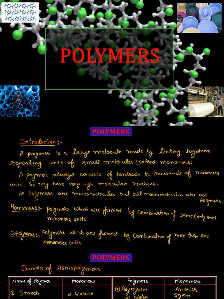 Polymers L-1 | PDF