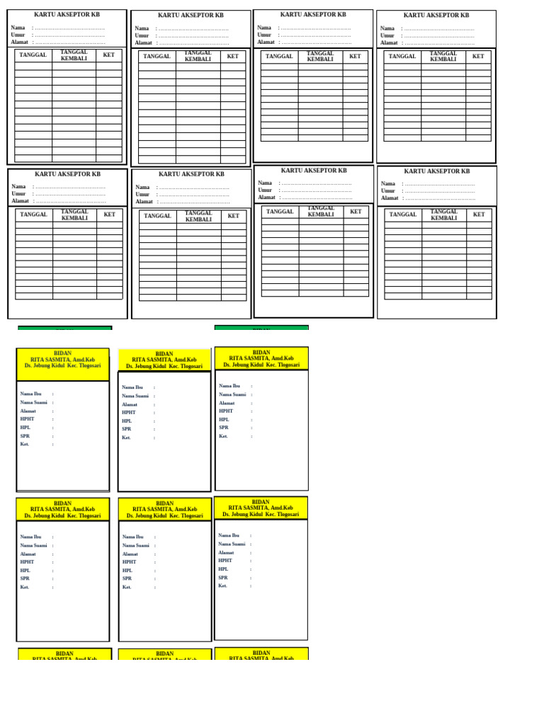 Kartu KB | PDF