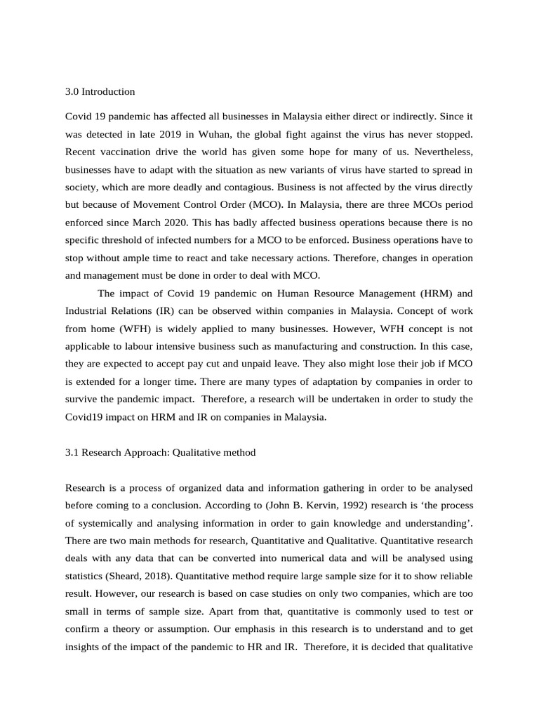 Chapter 3 Introduction Research Approach | PDF | Methodology ...