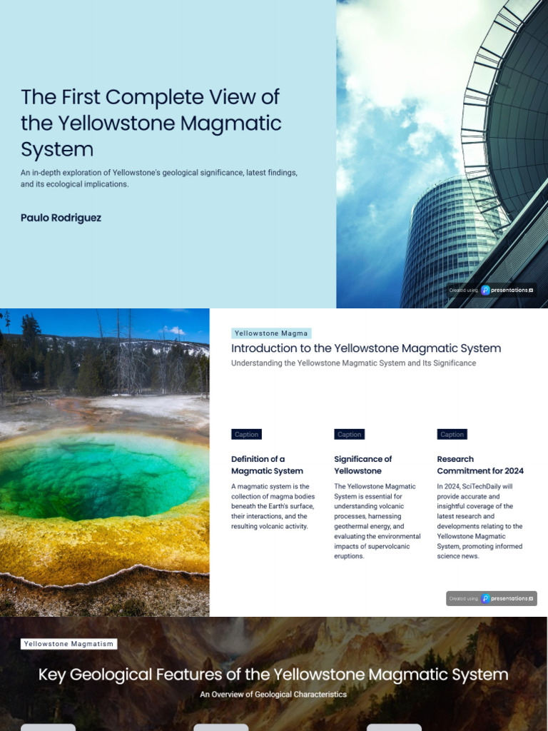The First Complete View of the Yellowstone Magmatic System | PDF