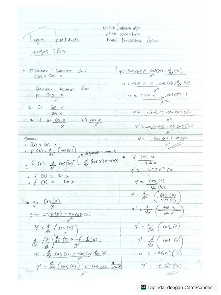 tugas kalkulus 2 | PDF