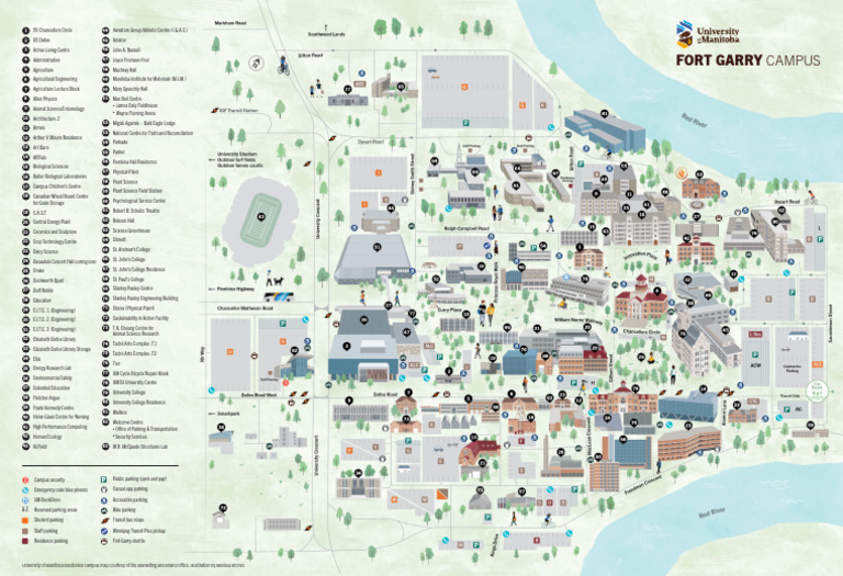 Fort Garry Campus Illustrated Map 2023 Web | PDF