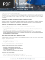 Gas Safety Certificate Template | PDF
