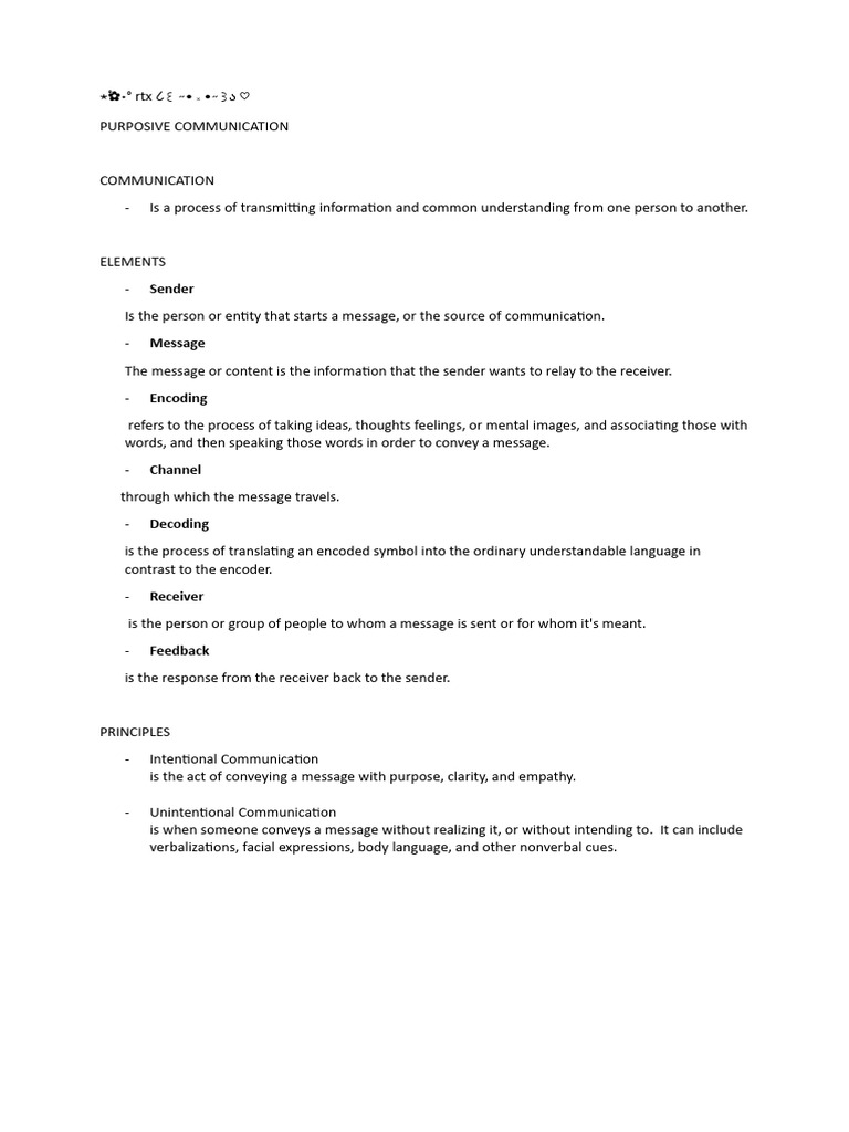 PURPOSIVE-COMMUNICATION | PDF | Communication | Human Communication