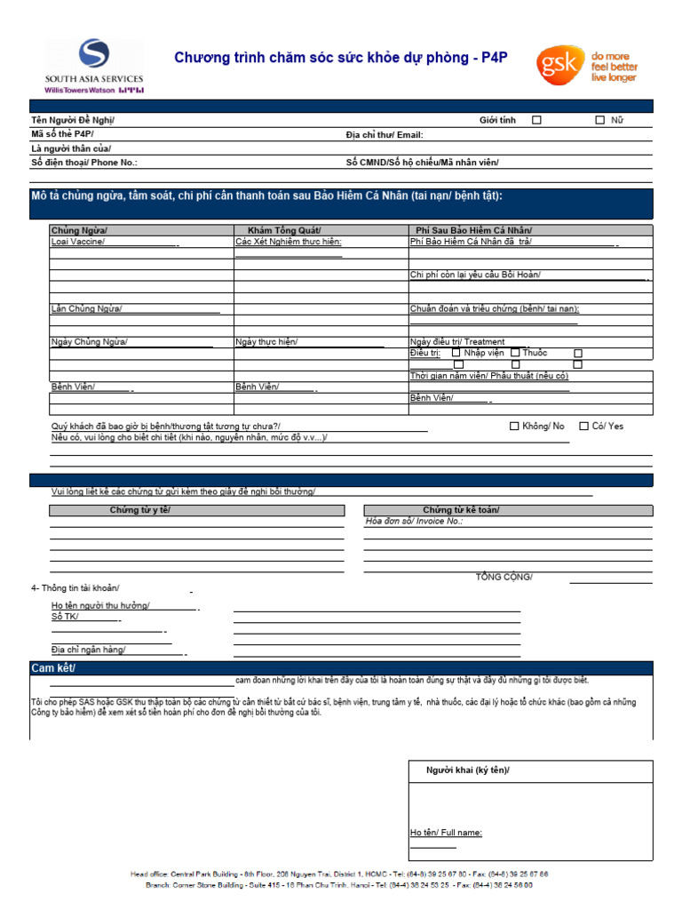 Claim Form p4p | PDF