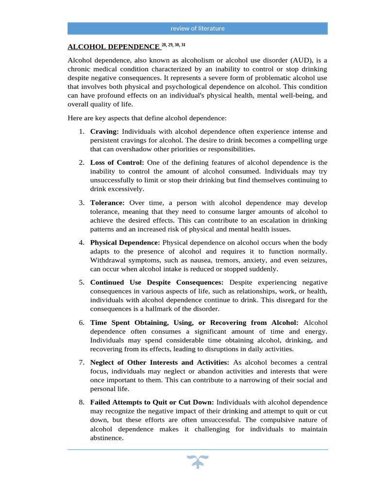 ROL | PDF | Alcoholism | Substance Dependence