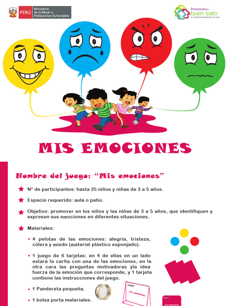 Juegos de Las Emociones - Compress | PDF | Las emociones