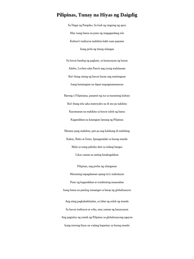 Sa Dagat NG Pasipiko | PDF
