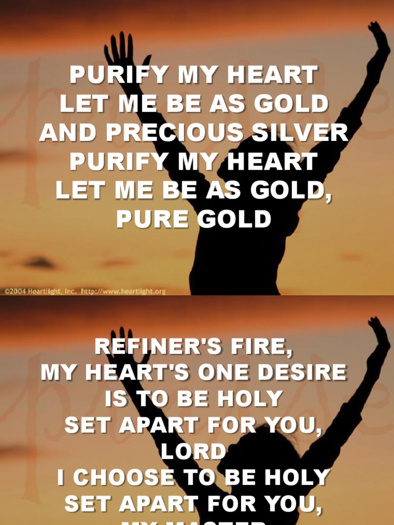 Purify My Heart: A Prayer for Holiness | PDF | Cooking, Food & Wine