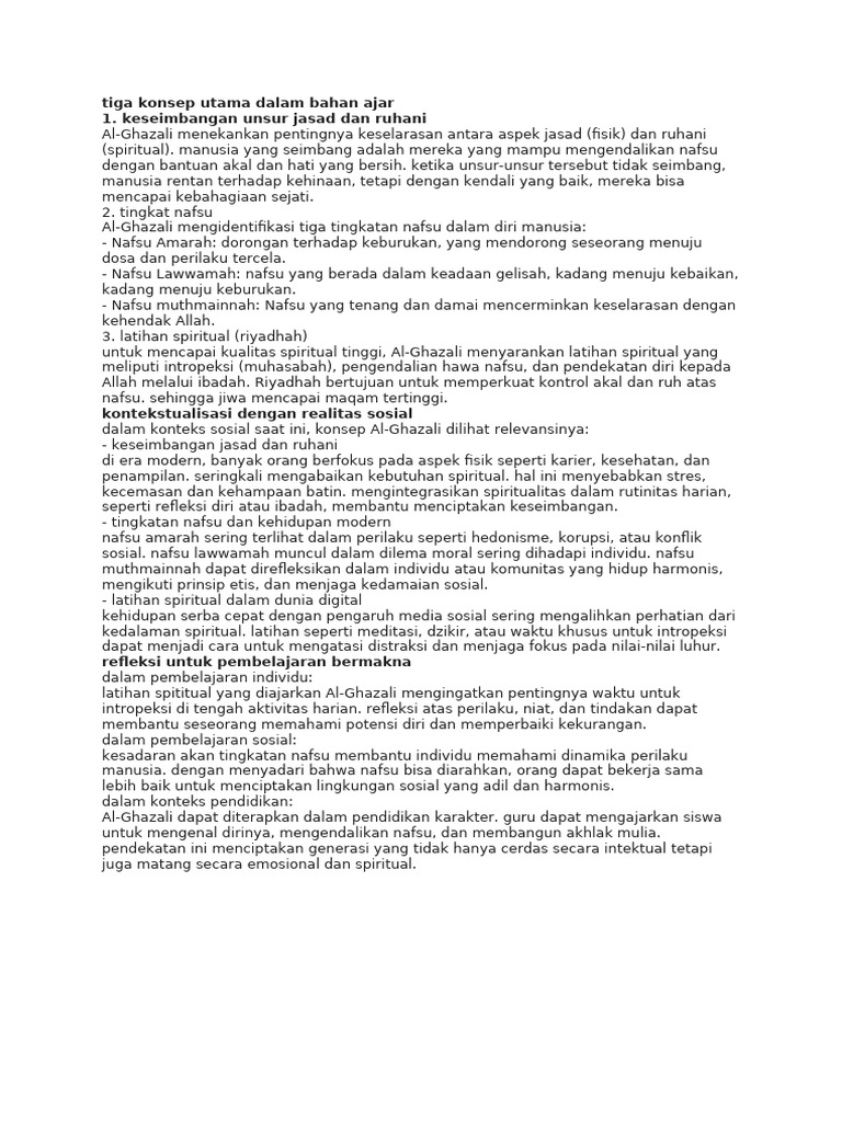 Analisa Bahan Ajar | PDF