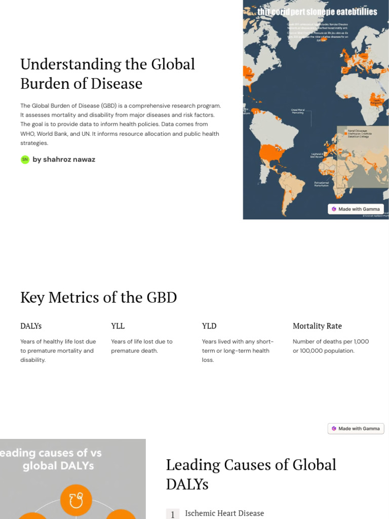 Understanding The Global Burden of Disease | PDF | Global Health ...