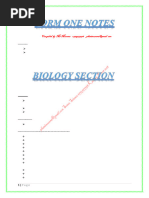 Form 1 Combined Science Notes (A) | PDF | Flowers | Pollination