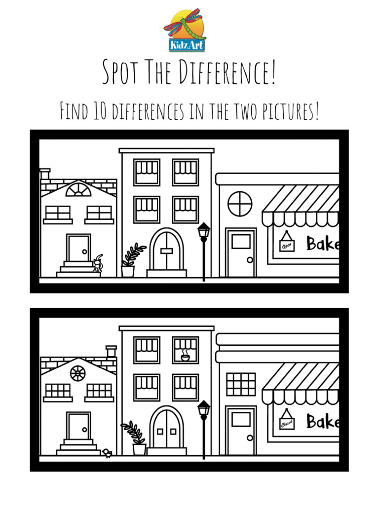 Spot the Difference Find 10 Differences in the Two Pictures | PDF