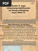 Mga Sinaunang Kabihasnan Sa Mainland (Pang-Kontinente) | PDF