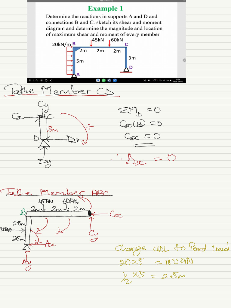 Structural Analysis Example 1 | PDF
