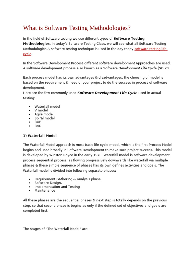 Manual Testing Document | PDF | Software Development Process | Software ...