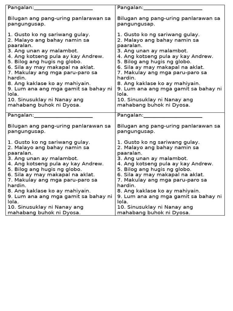 Panguring Panlarawan | PDF