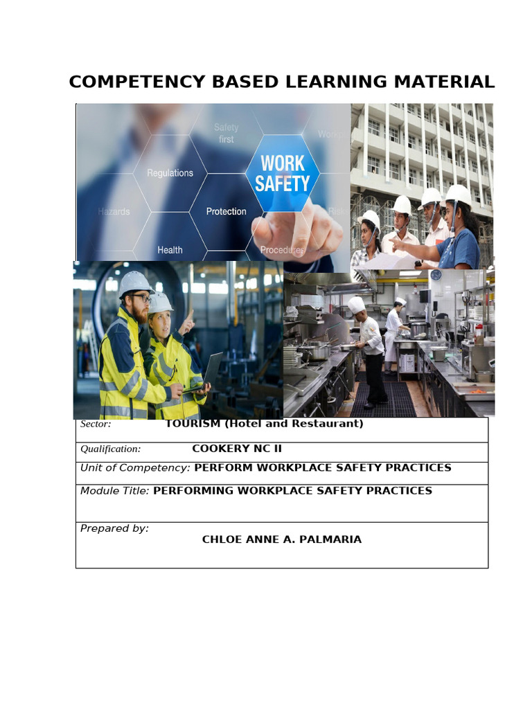 CBLM Perform Workplace Safety Practices | PDF | Computer Security ...