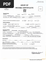 Income Certificate Application Form | PDF