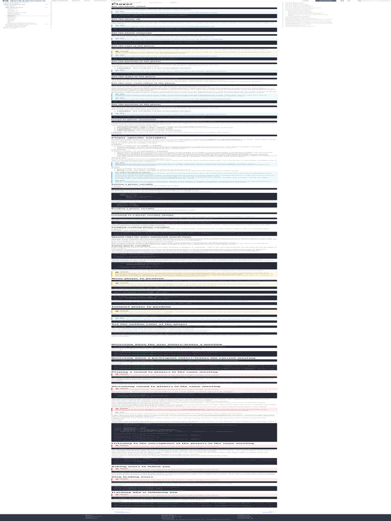 Player _ WorkAdventure Documentation | PDF | Variable (Computer Science) | Interface (Computing)