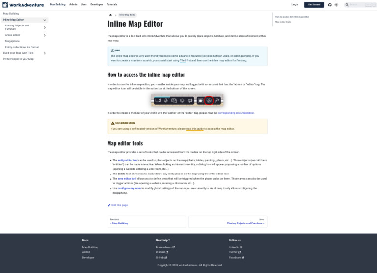 Inline Map Editor - WorkAdventure Documentation | PDF | Cyberspace | World Wide Web