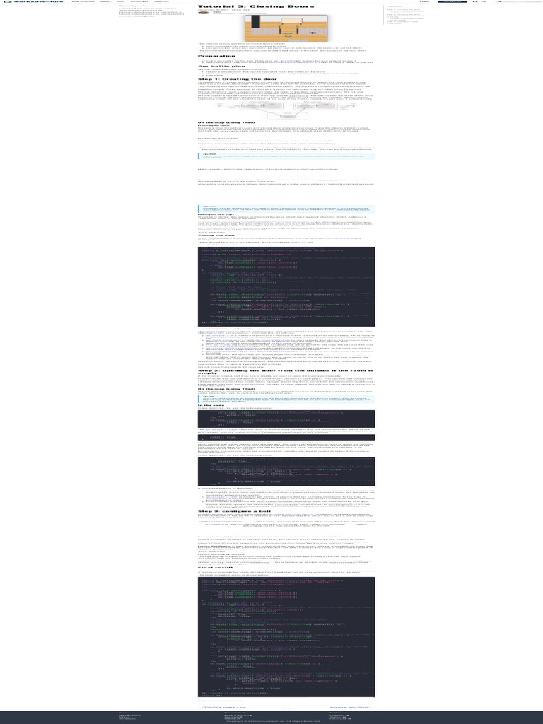Tutorial 3_ Closing Doors _ WorkAdventure Documentation | PDF | Computer Programming | Software ...