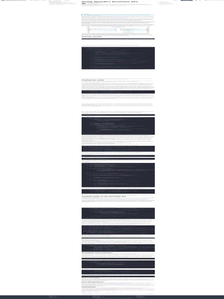 Using OpenAI's RealTime API - WorkAdventure Documentation | PDF | Computing | Computer Architecture