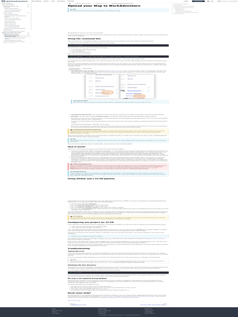 Upload your Map to WorkAdventure _ WorkAdventure Documentation | PDF ... Upload your Map to WorkAdventure _ WorkAdventure Documentation | PDF ...