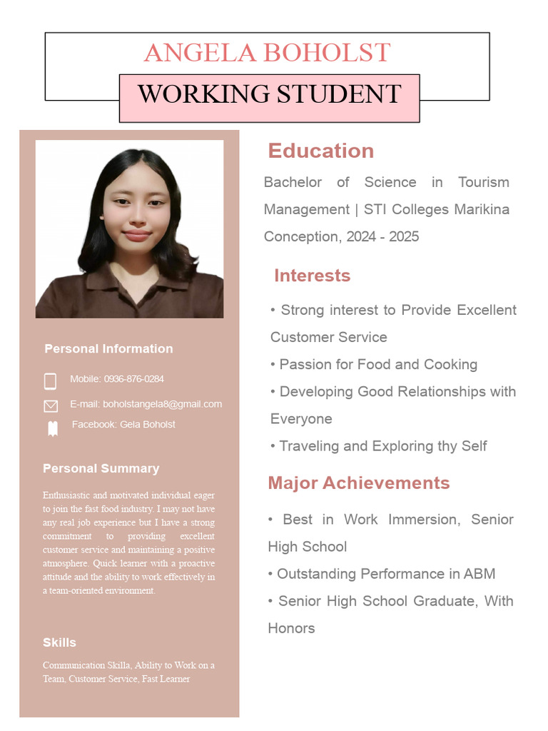 Angela Resume | PDF