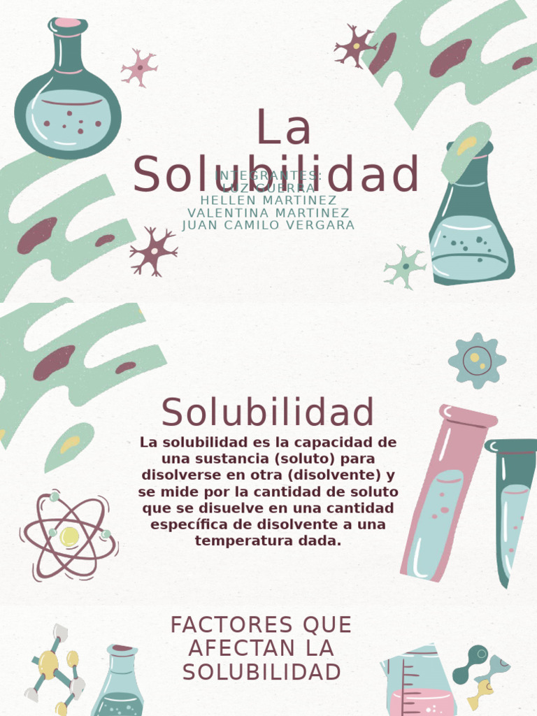 Solubilidad | PDF | Solubilidad | Polaridad química