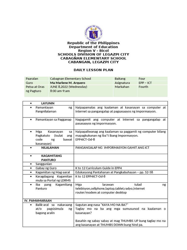 JUNE LESSON PLAN | PDF