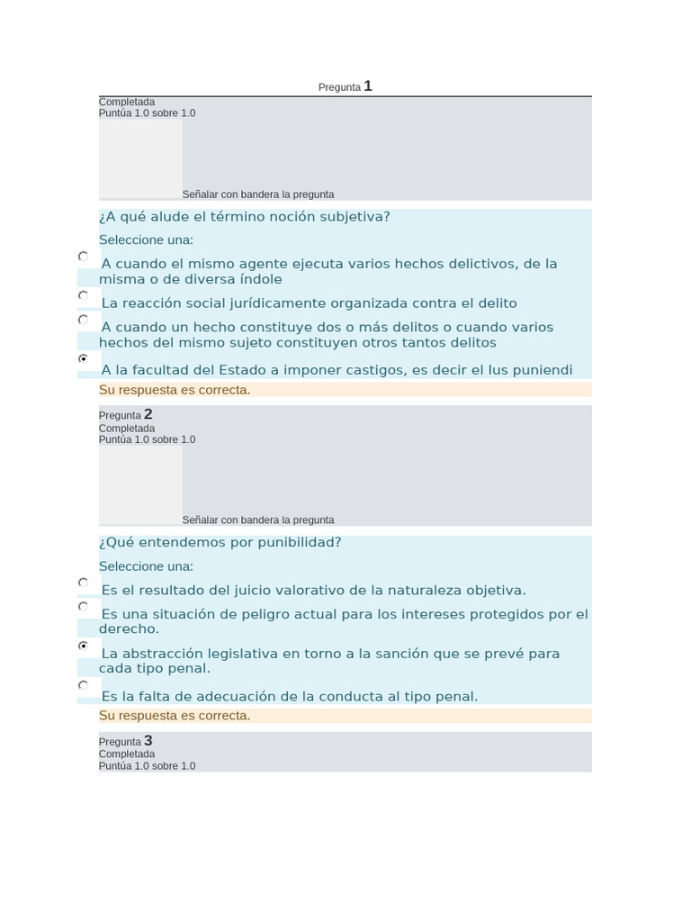 Examen Semana 2 Derecho Penal | PDF | Derecho penal | Castigos