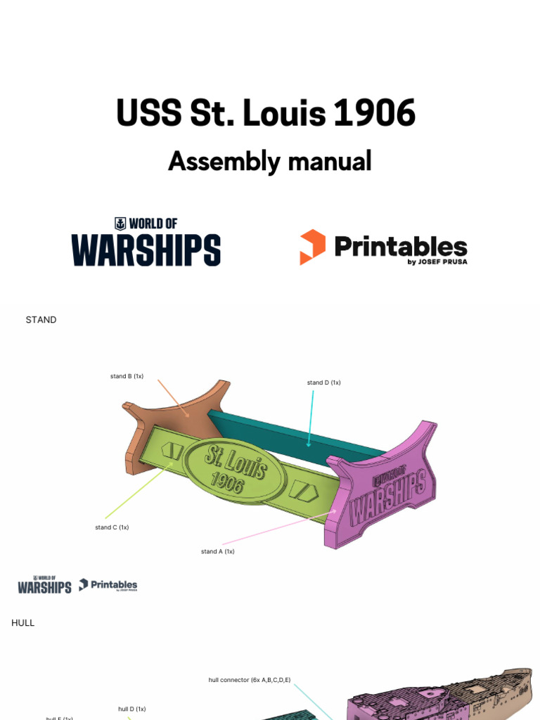 Assembly Manual - USS St. Louis | PDF | Naval Warfare | Naval Ships