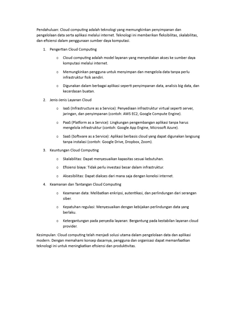 Panduan Lengkap Cloud Computing | PDF