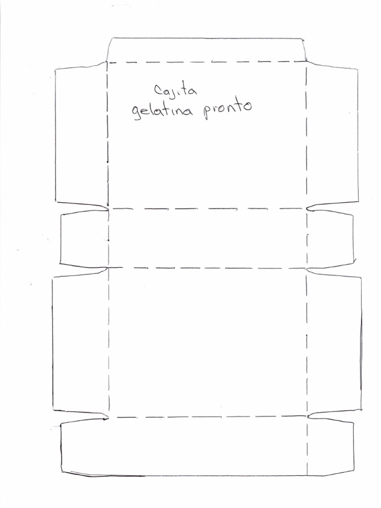 Plantilla Cajita Gelatina Pronto Pdf
