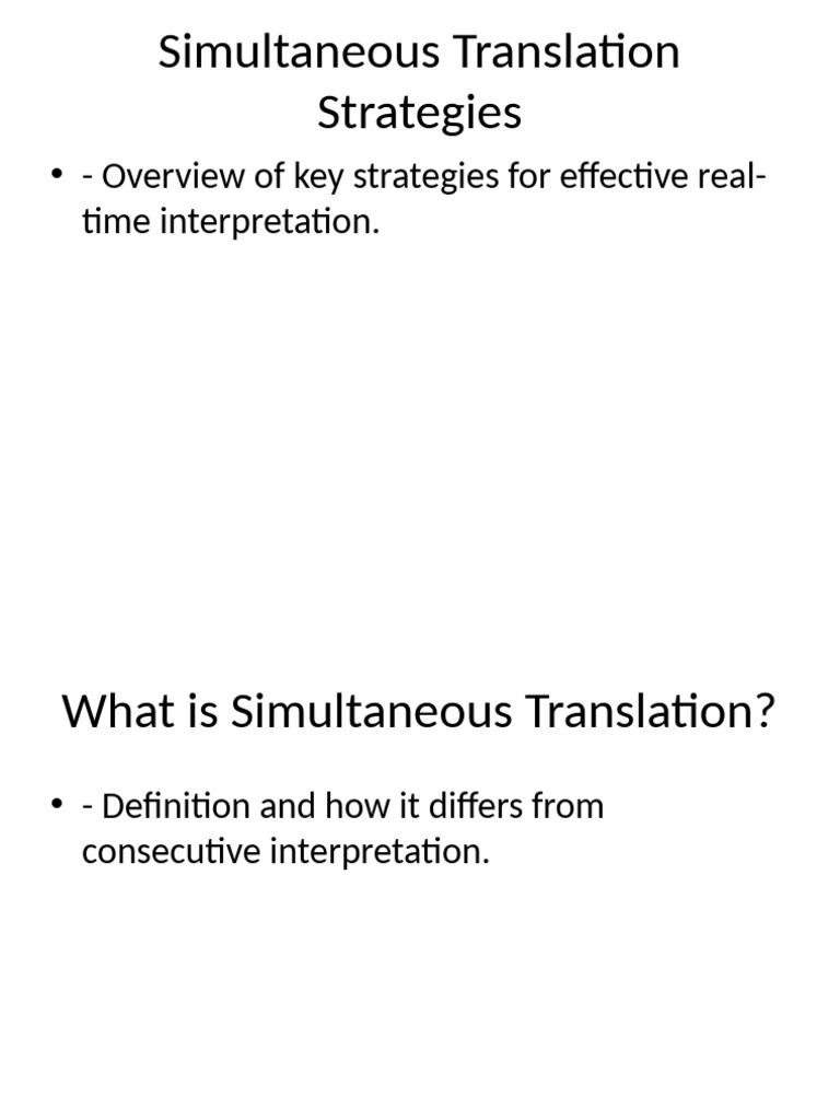 Effective Strategies for Simultaneous Translation | PDF