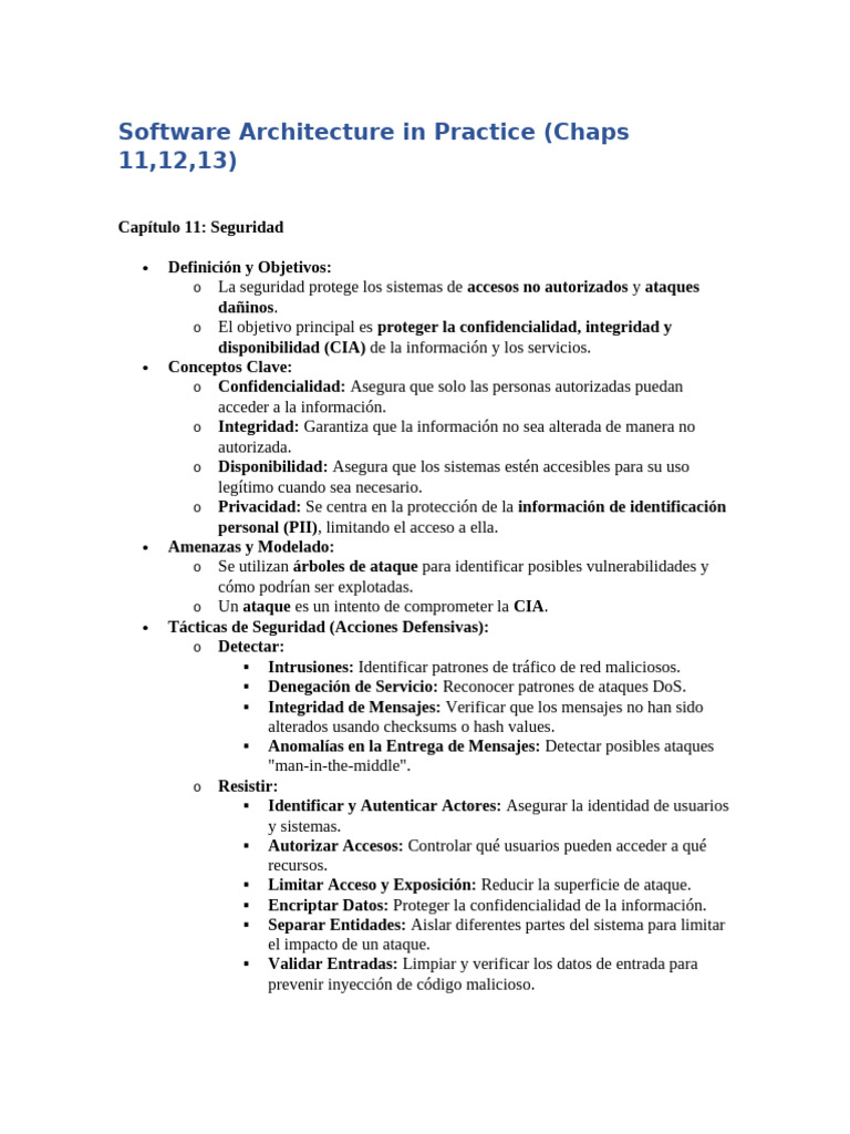 Mapa Capitulos 11,12,13 | PDF | Seguridad | La seguridad informática