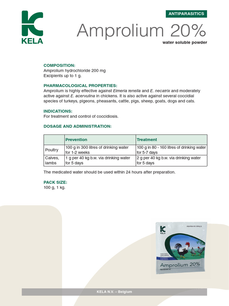 Amprolium 20 | PDF