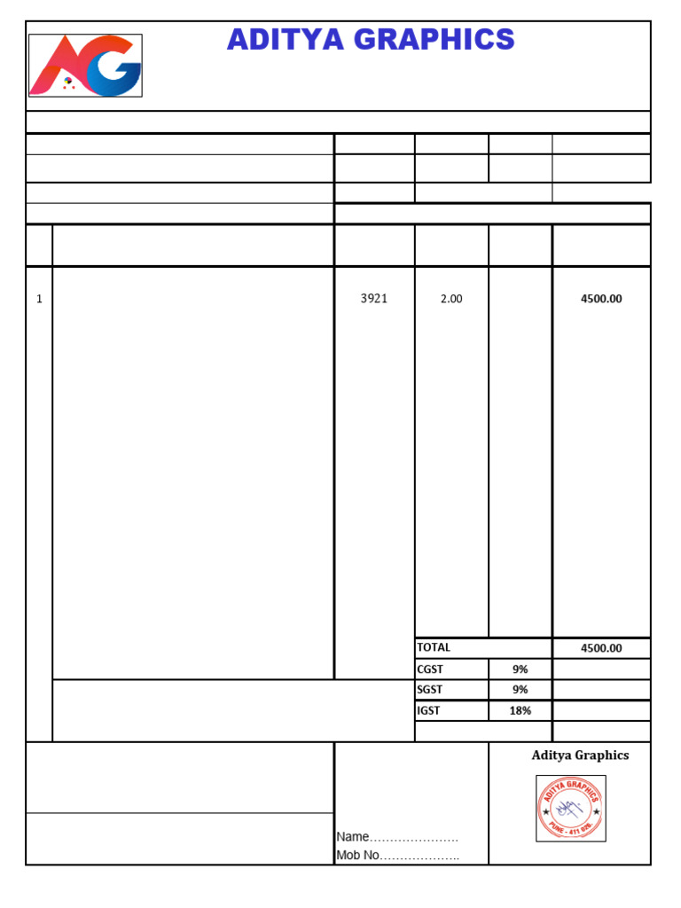 Invoice for STAR FLEX & MS FRAME | PDF