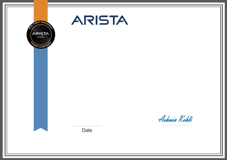 Arista Edge Threat Management Training | PDF