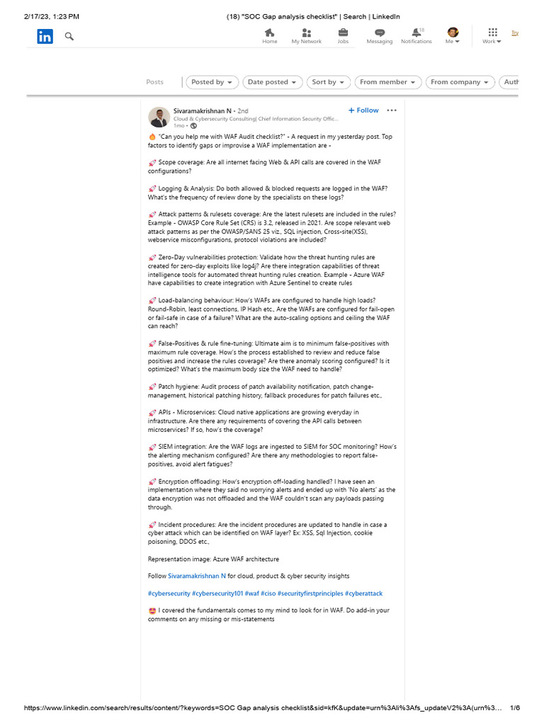 SOC Gap Analysis Checklist - Search - LinkedIn | PDF | Information ...