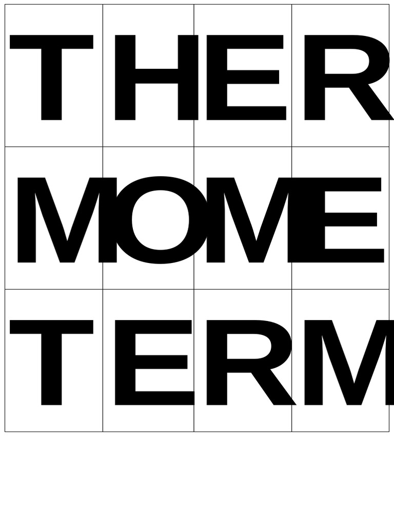 Jumbled Science Words | PDF